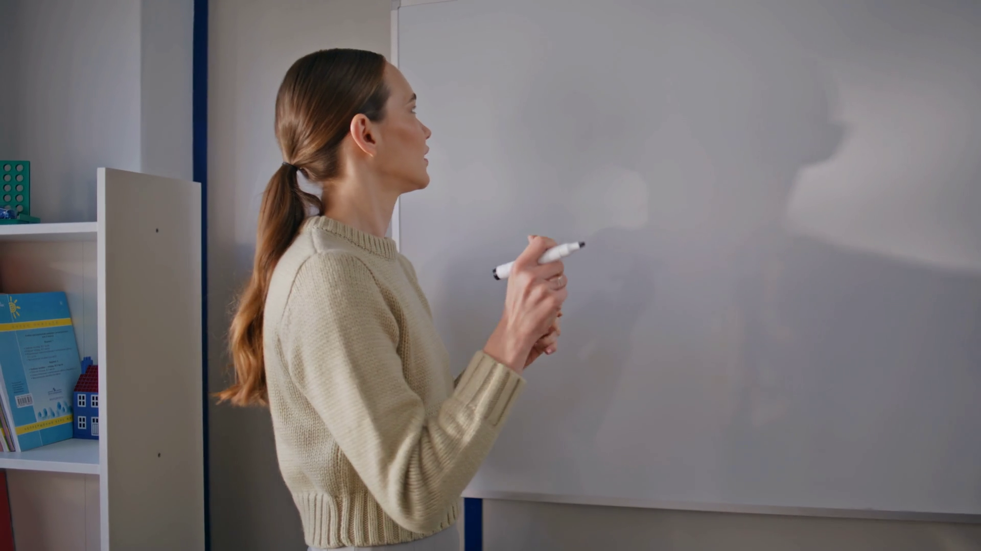Young Professor Drawing Diagrams On Stock Footage SBV-351995452 ...