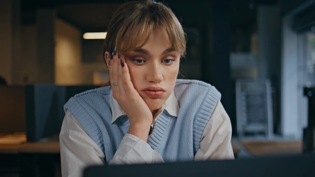 Girl Overworked Stock Footage: Royalty-Free Video Clips - Storyblocks