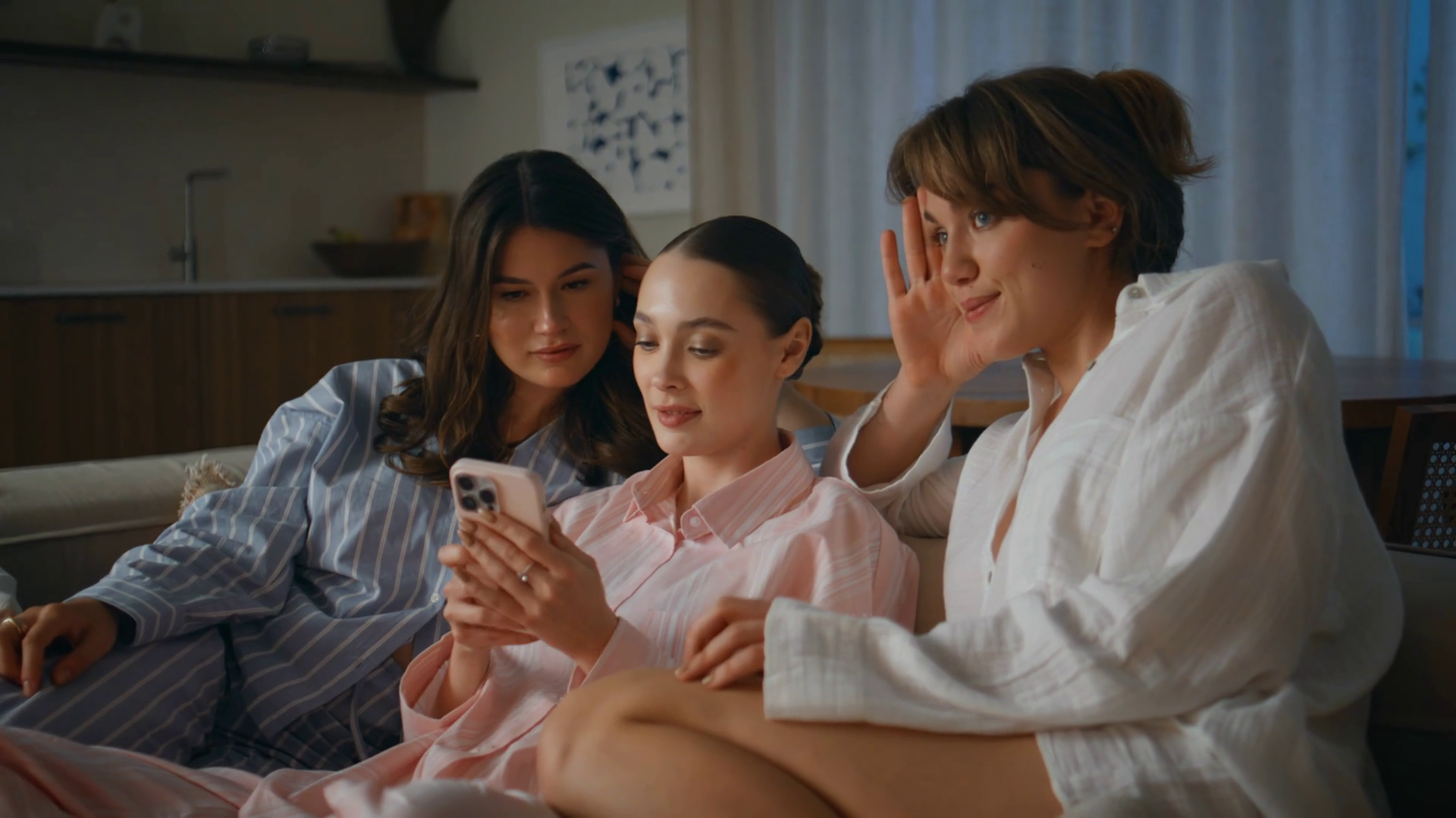 Women Enjoying Home Sleepover Sitting Home Stock Footage SBV-352084845 ...