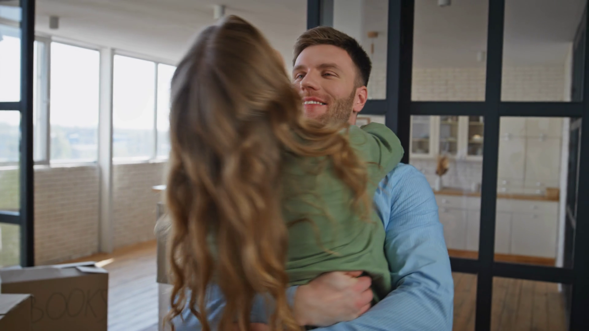 Happy Couple Spinning Around In New House Stock Footage SBV-351687110 - Storyblocks