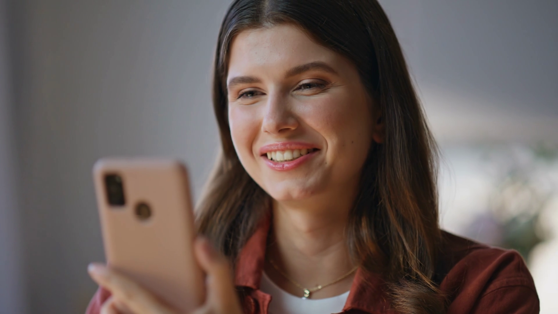 Woman Finger Tapping Cellphone Screen At Stock Footage SBV-351714986 ...