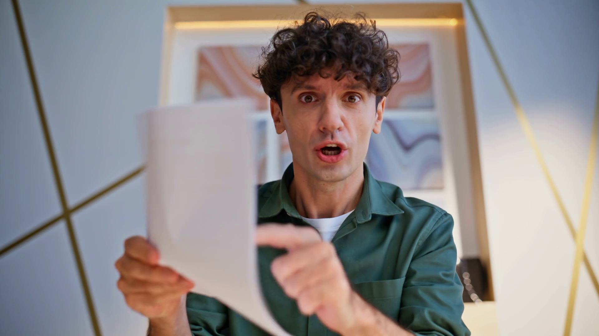 Frustrated Client Video Calling Holding Stock Footage SBV-351816924 ...