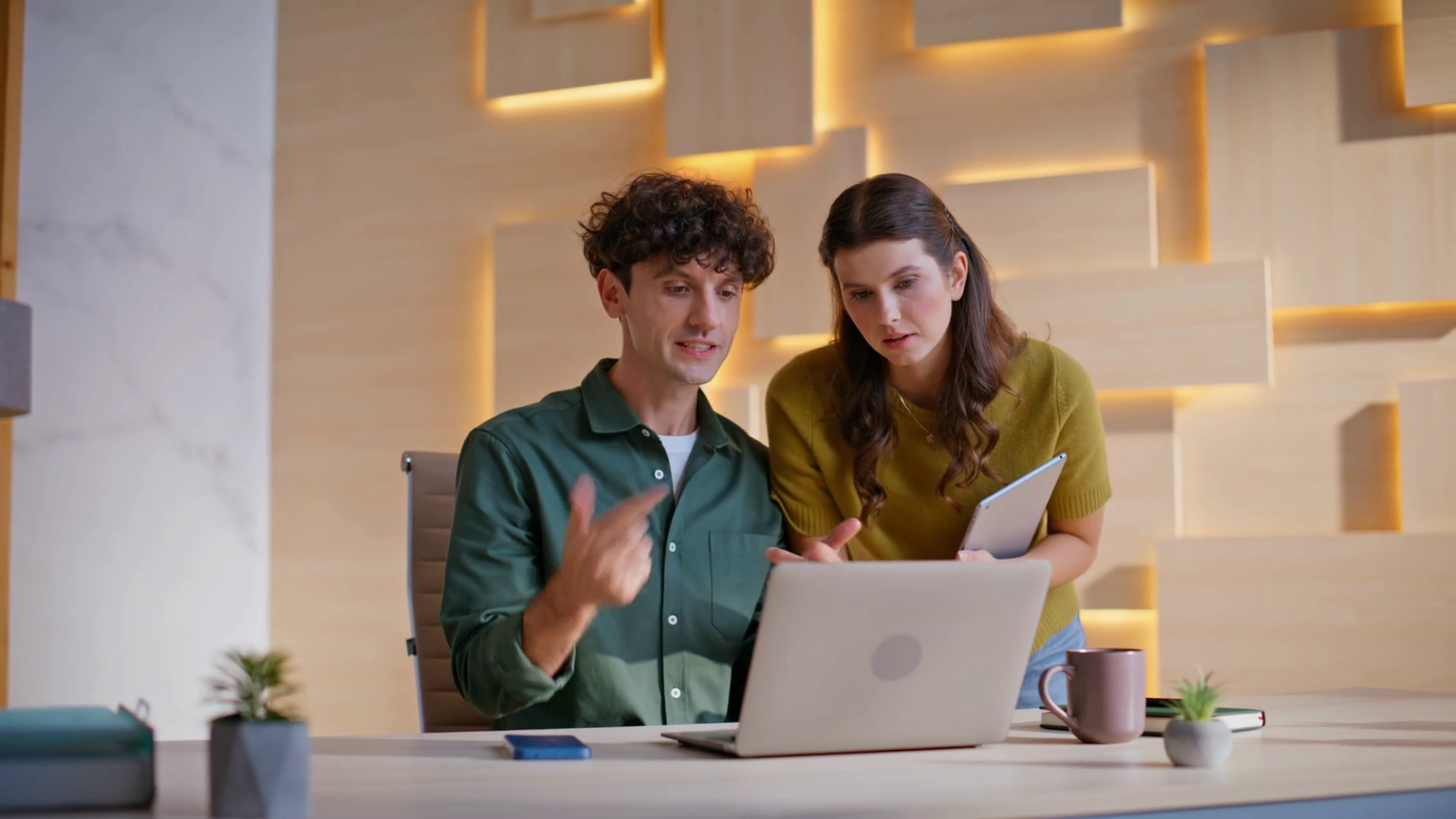 Managers Explaining Project Video Call In Stock Footage SBV-351809310 ...