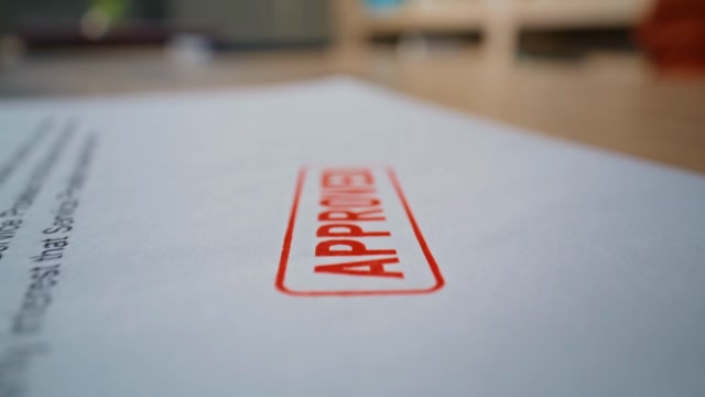 Approved Stamp Slow Motion Stock Footage: Royalty-Free Video Clips ...