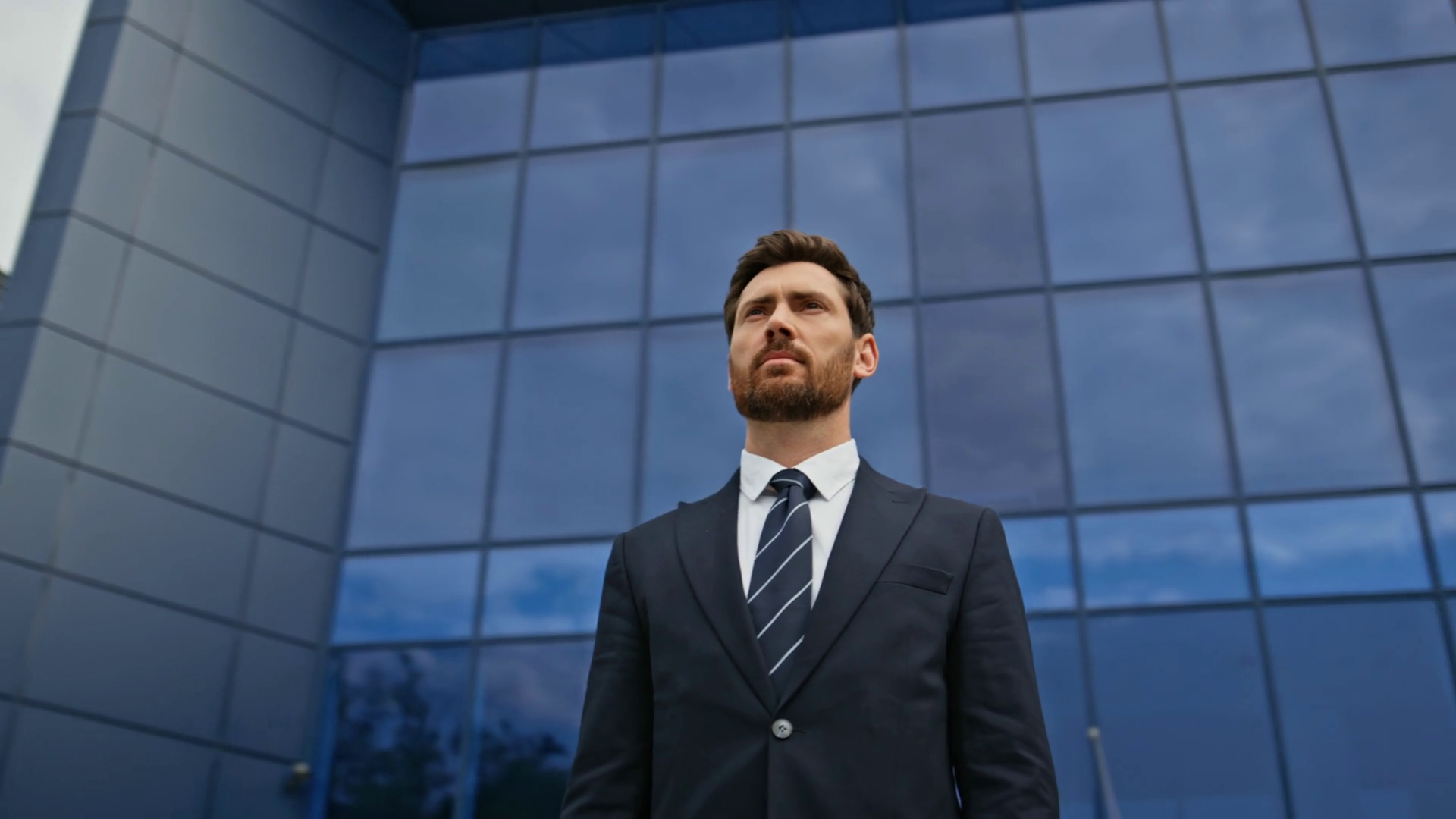 Successful Ceo Posing Outside Office Stock Footage SBV-351742537 ...