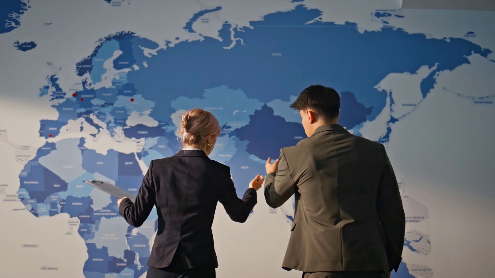 Active Employees World Map Young Confident Stock Footage SBV-351884930 ...