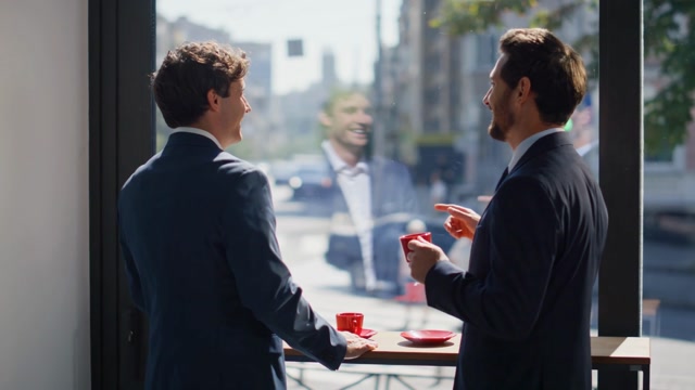 Two Men Talking Outside With Voice And Hd Quality Stock Footage ...