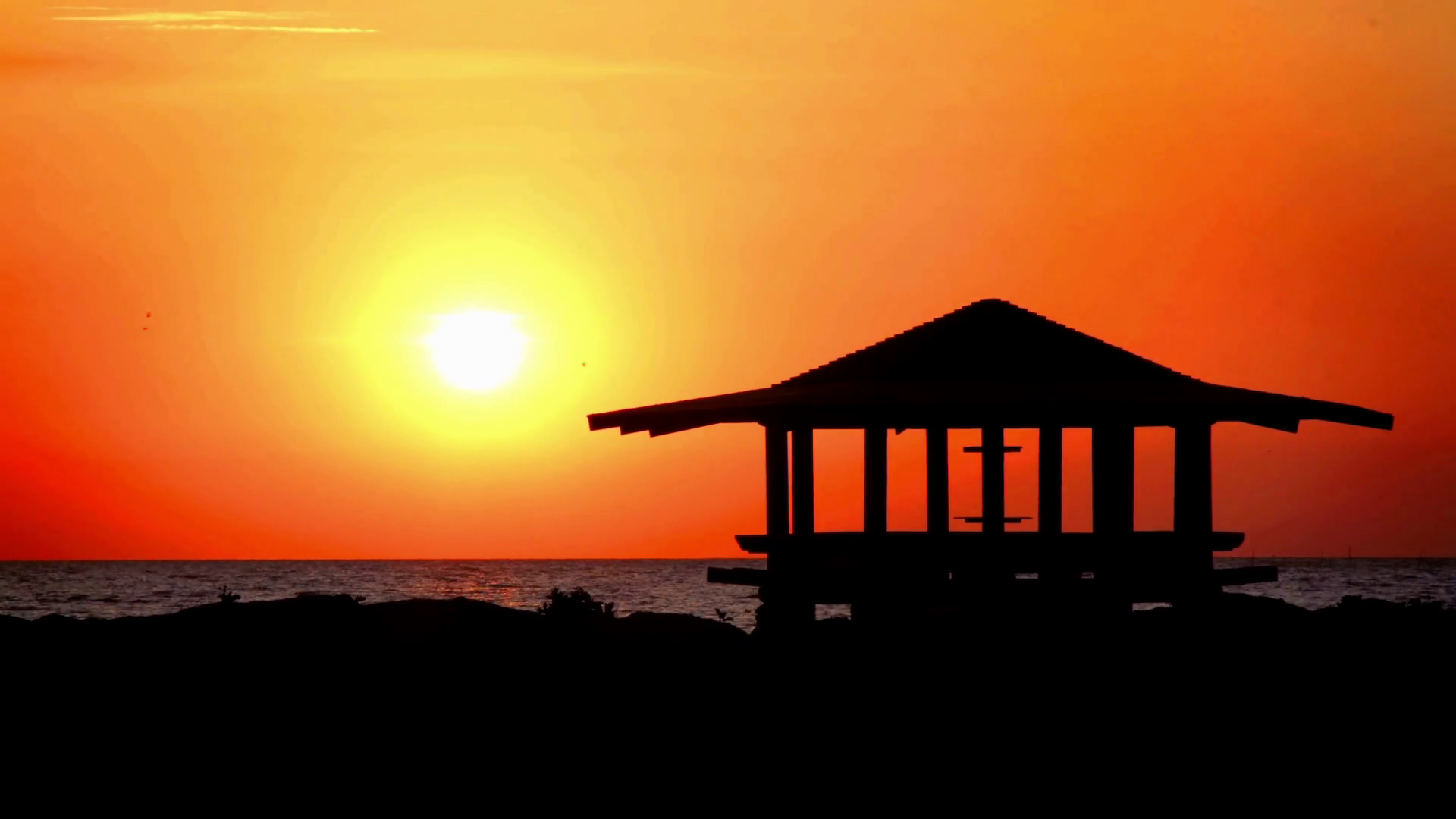 Chinese Pavilion At Sunrise Time Lapse Stock Footage SBV-305115541 ...