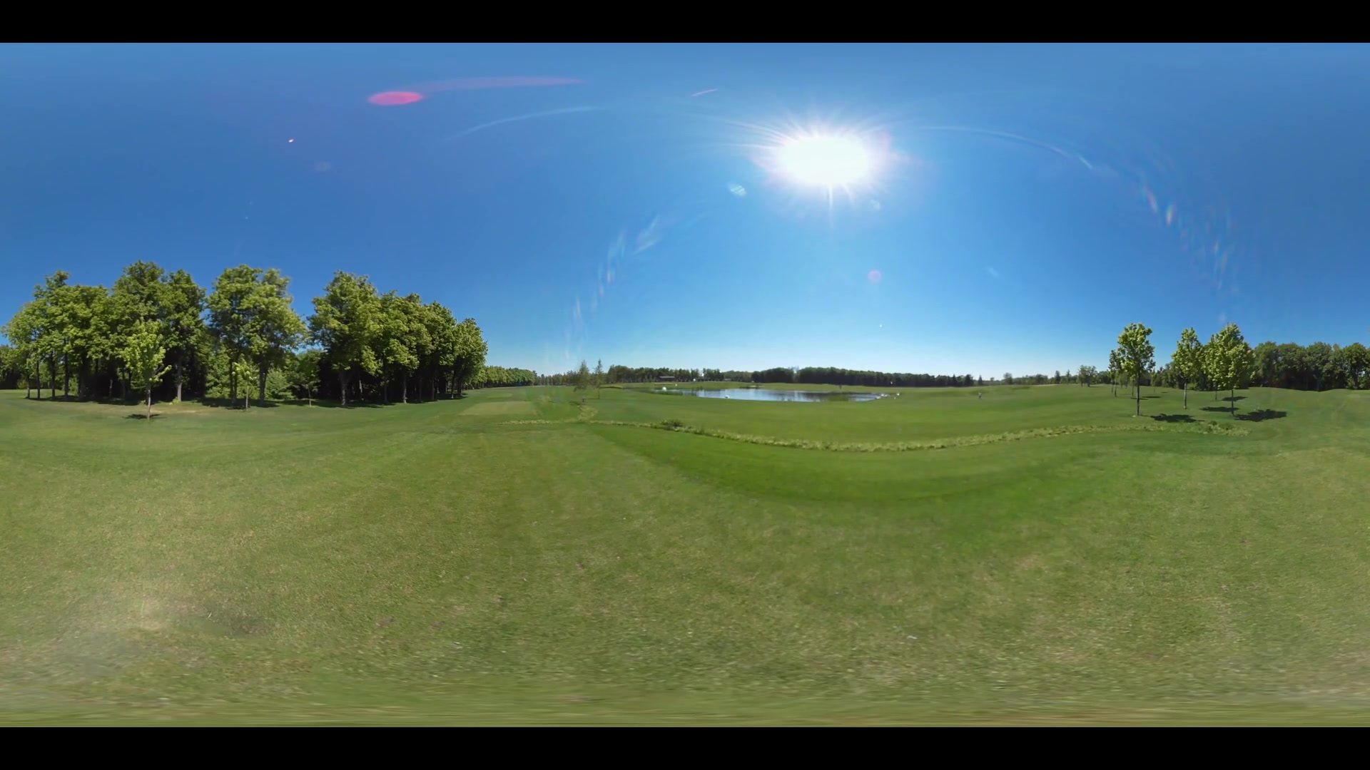 Golf Course Green Panorama