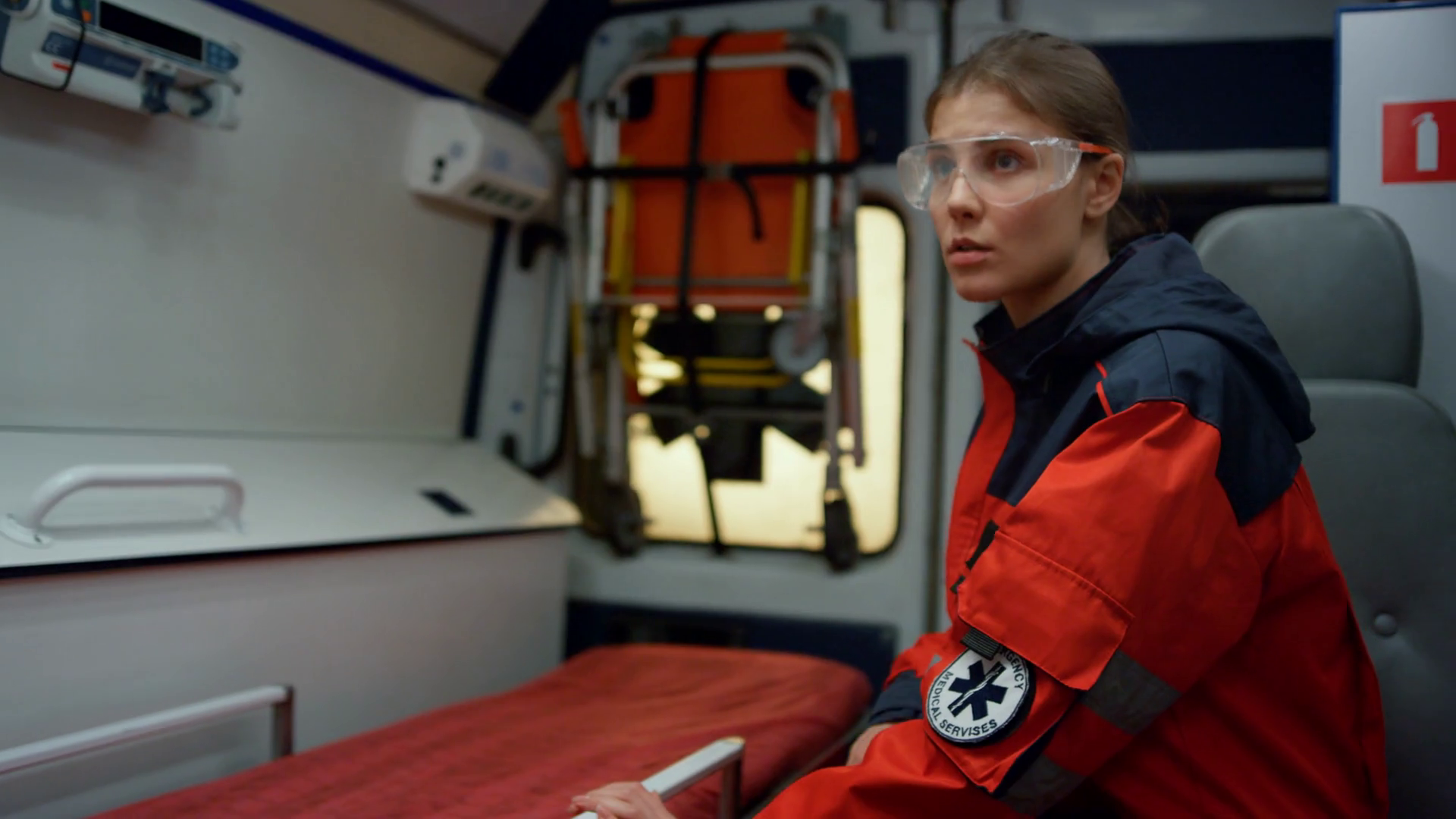 Ems Paramedics Preparing Stretchers Victim Stock Footage SBV-346740792 ...