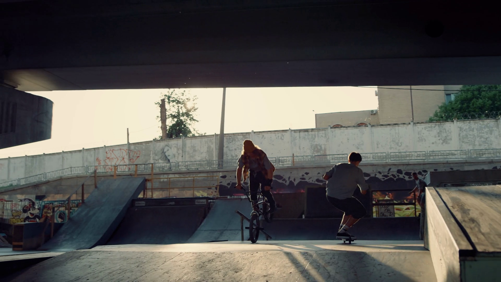 Active Guys Having Fun At Skate Park Sporty Stock Footage SBV-346821782 ...
