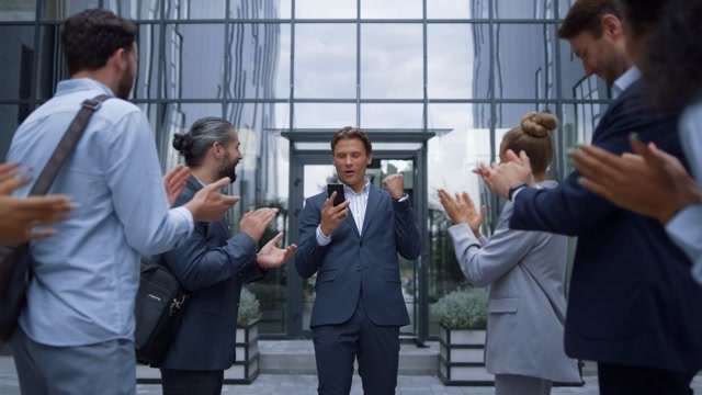 Leader Encouraging Your Team Stock Footage: Royalty-Free Video Clips ...