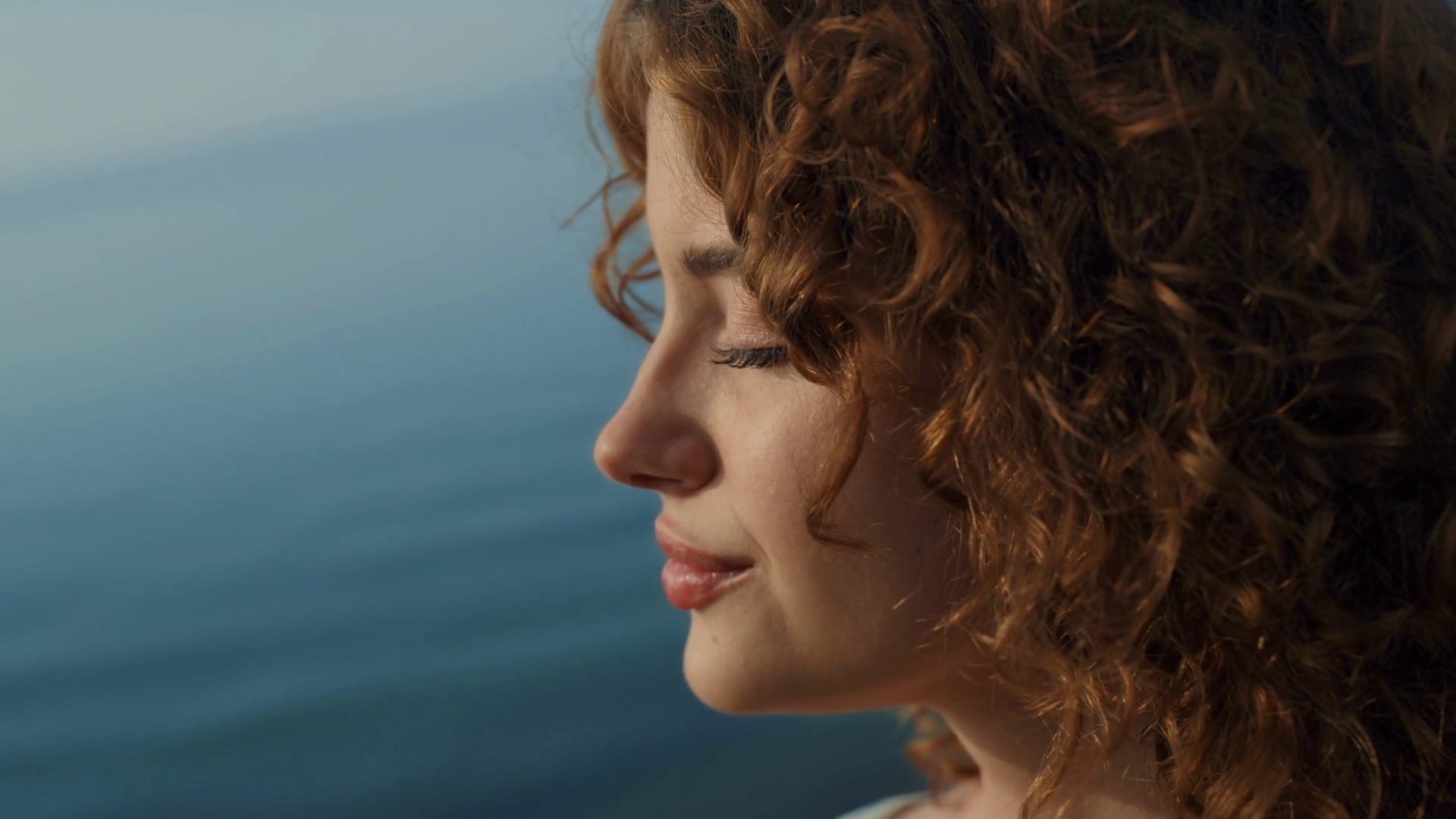 Portrait Of Calm Woman With Bliss Smile Stock Footage SBV-347069680 ...