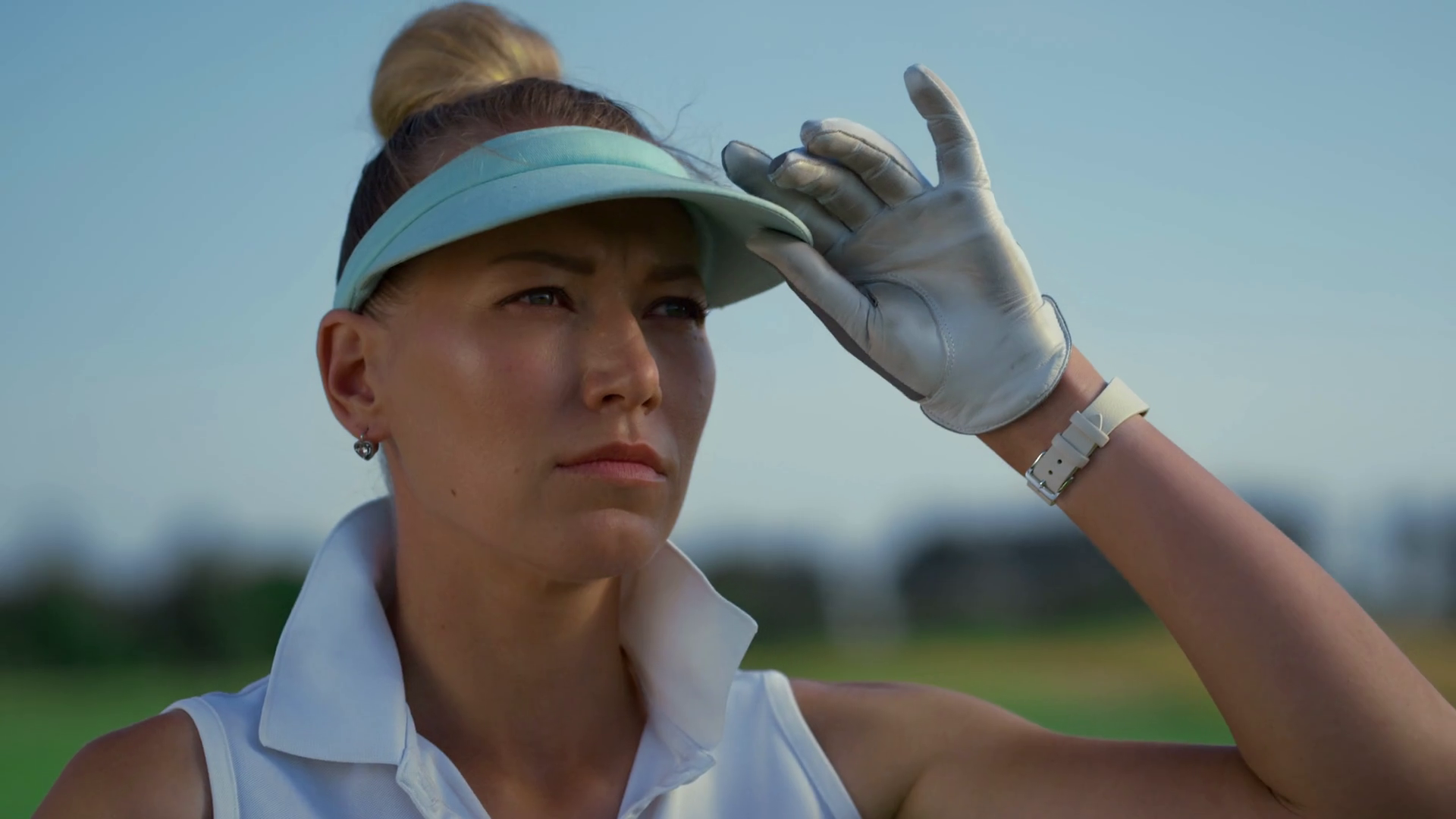 Sporty Golf Player Stand At Green Course Stock Footage SBV-346995453 ...