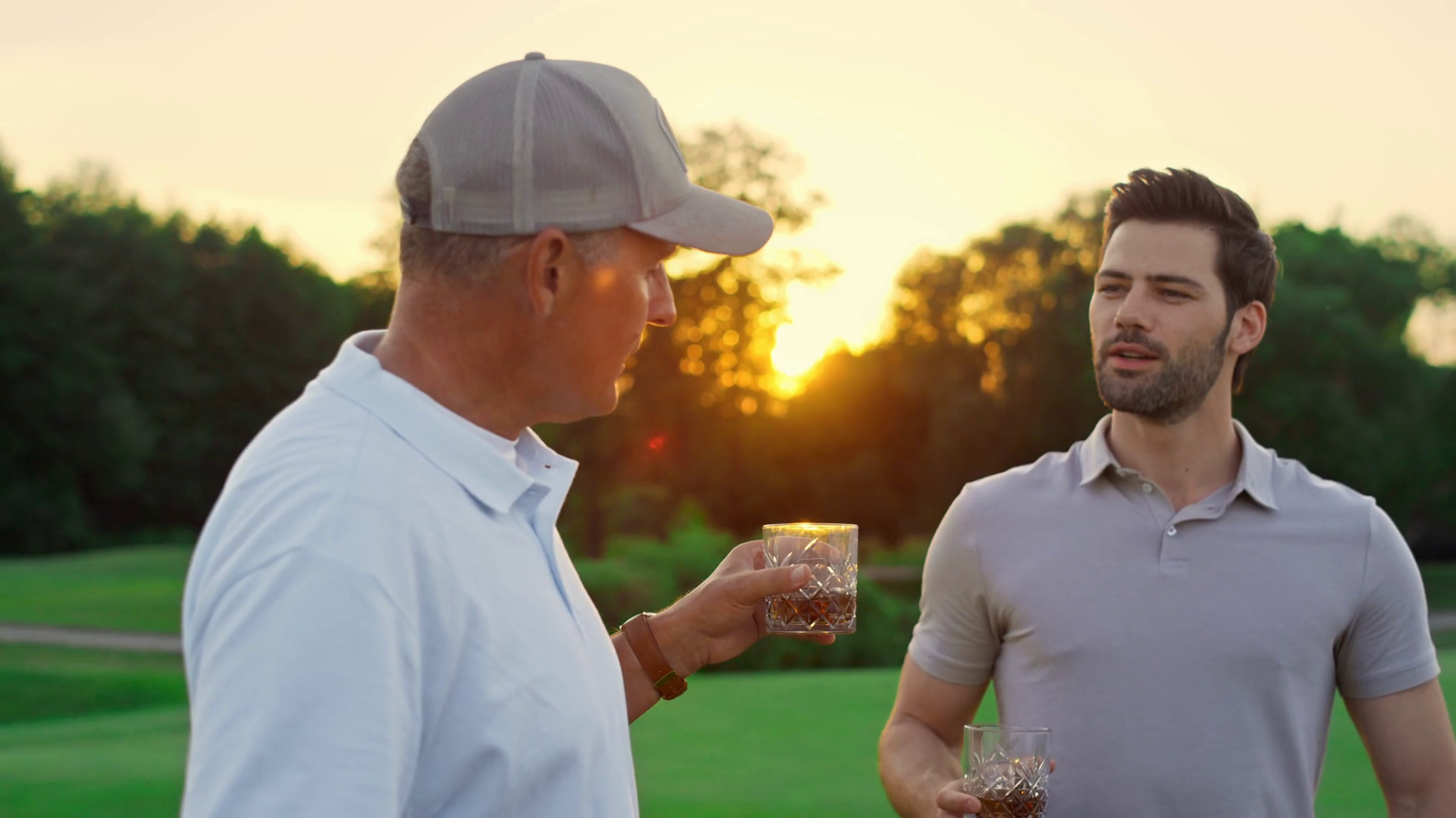 Two Golfers Chatting Together At Green Stock Footage SBV-347021627 ...
