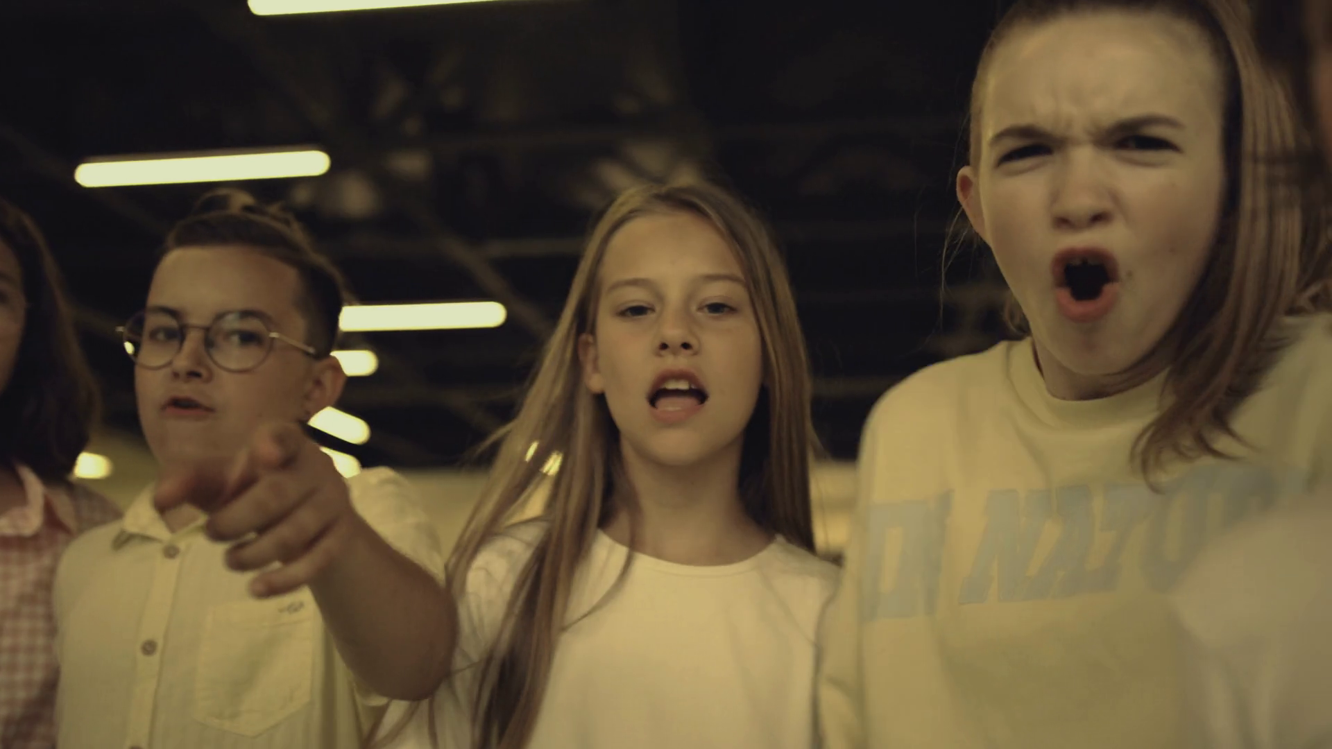 Angry Teenagers Shouting At Conflict Victim Stock Footage SBV-347069291 ...