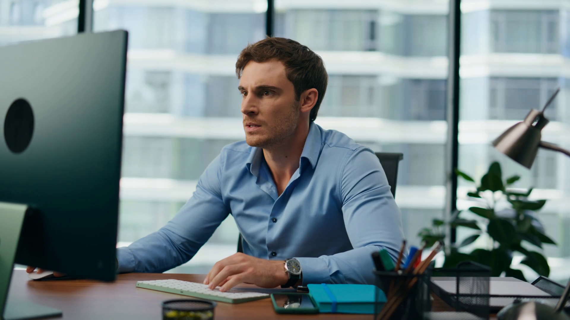 Unhappy Man Feeling Work Crisis Sitting At Stock Footage SBV-347239603 ...