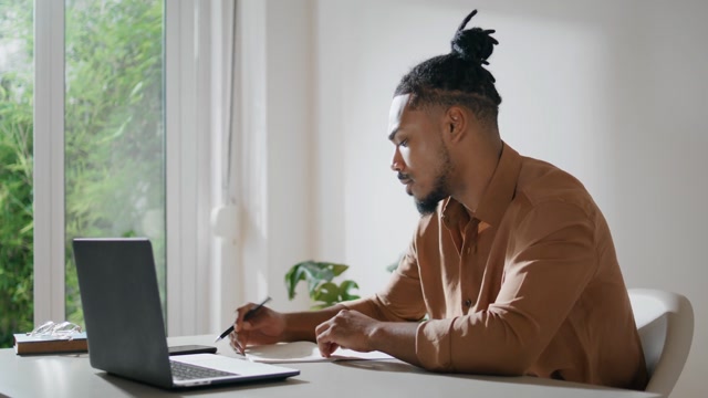 Thinking While Writing Stock Footage: Royalty-Free Video Clips ...