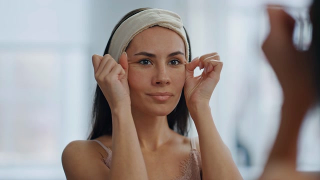 Woman Looking At Reflection Stock Footage: Royalty-Free Video Clips ...