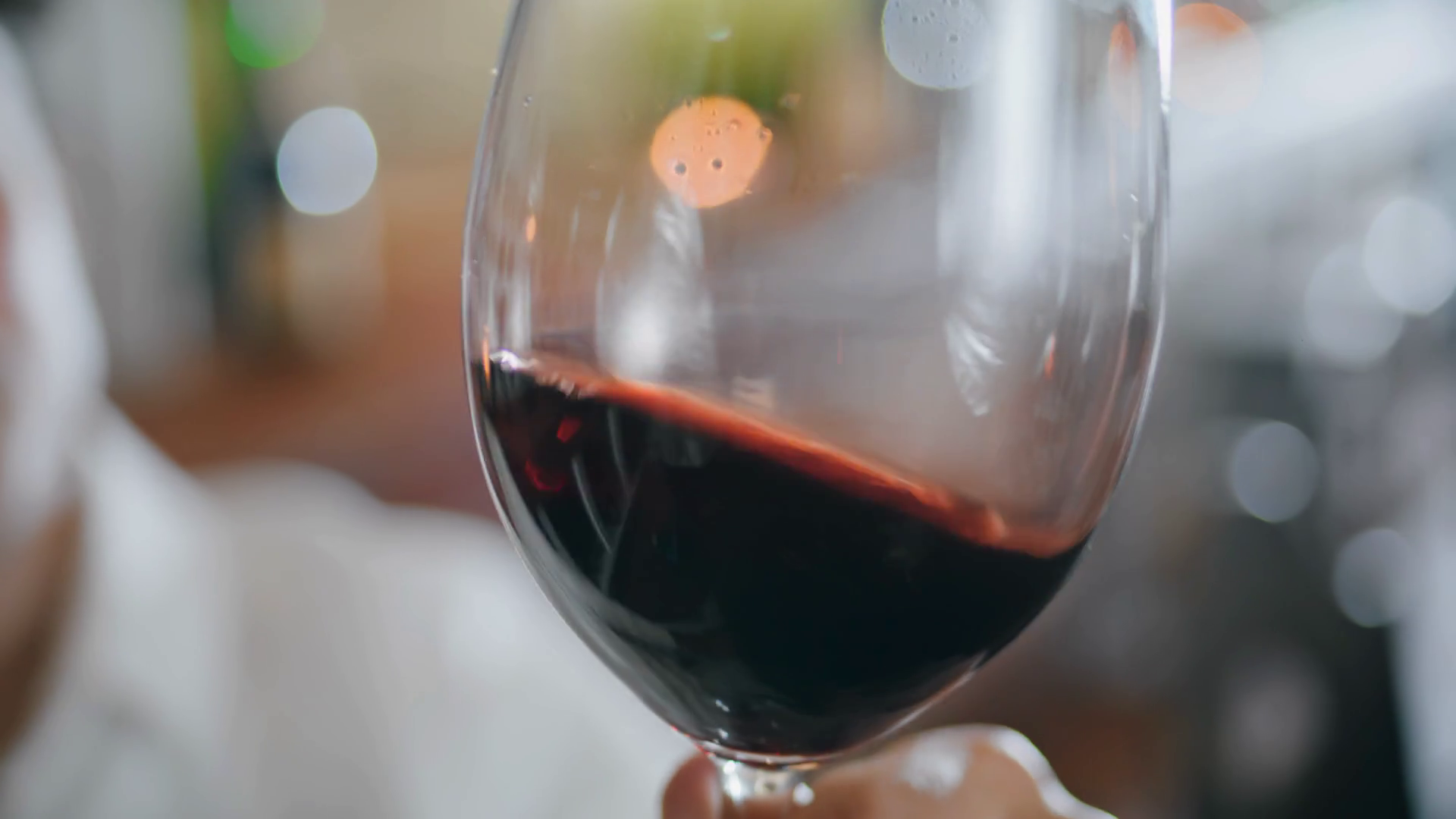 Taster Hand Holding Crystal Elegant Glass Stock Footage SBV-347631444 ...