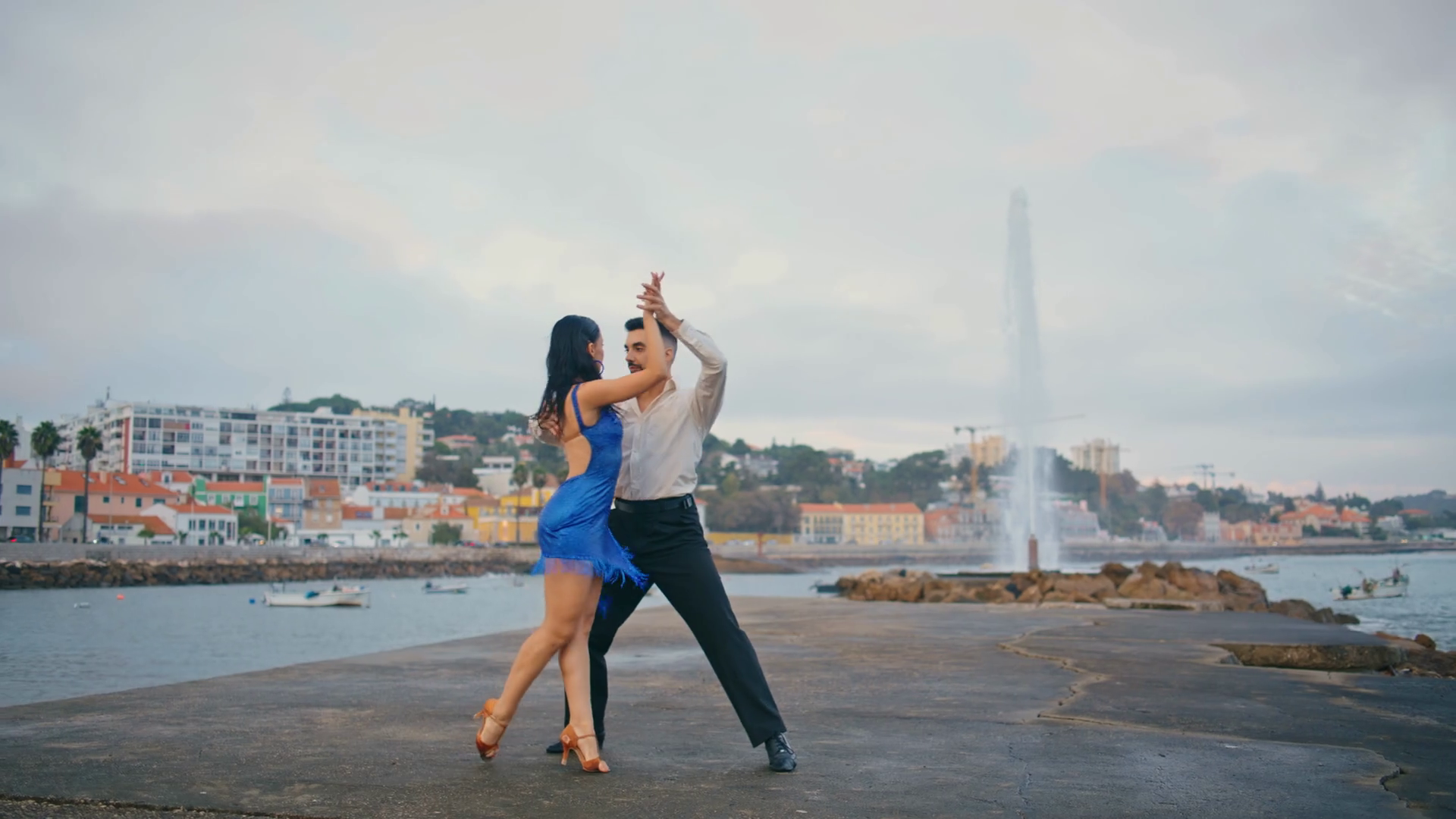 Talented Duo Showcasing Latin American Dance Stock Footage SBV ...