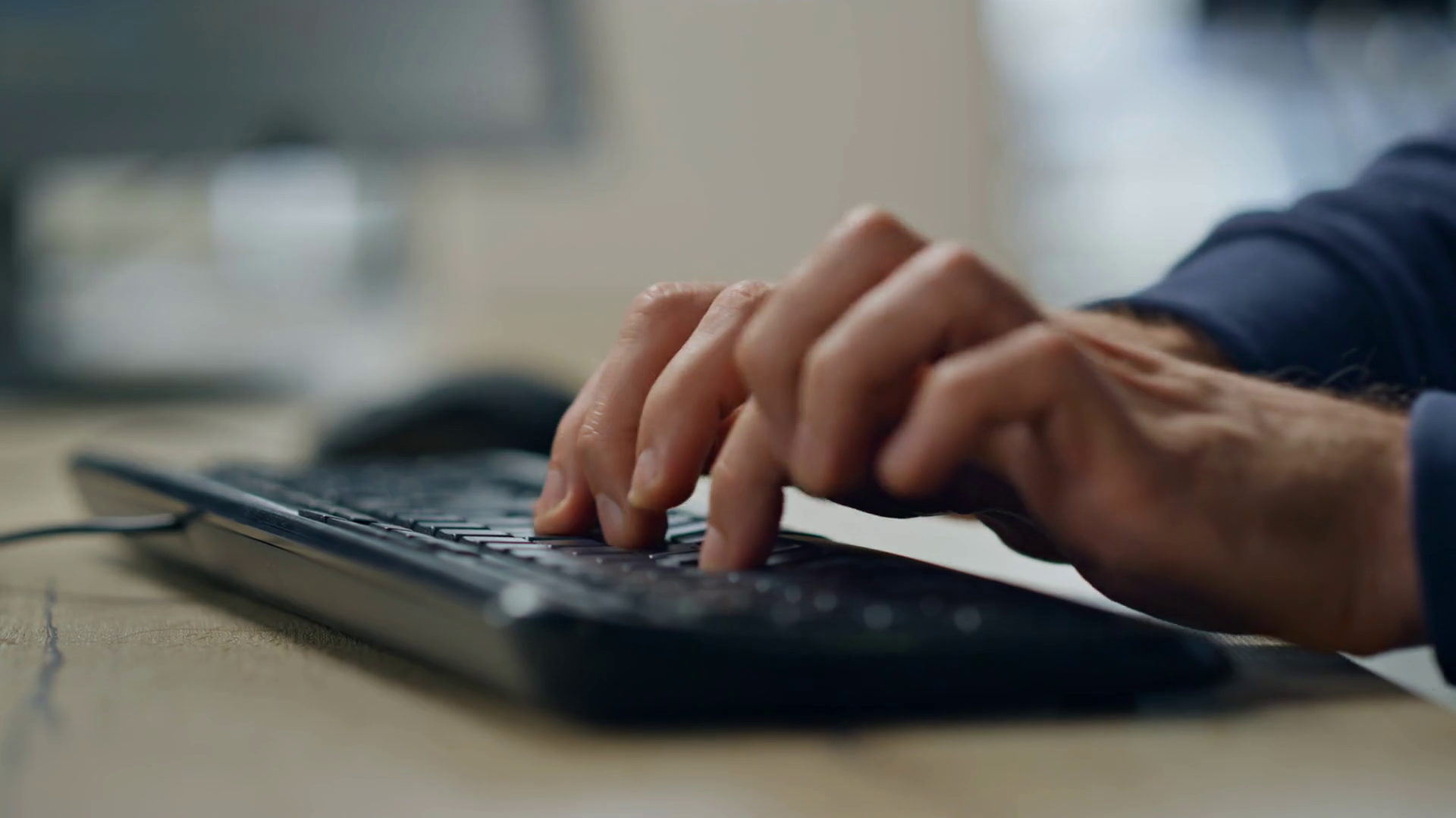 Business Hands Typing Keyboard Pc Closeup Stock Footage SBV-347699287 ...