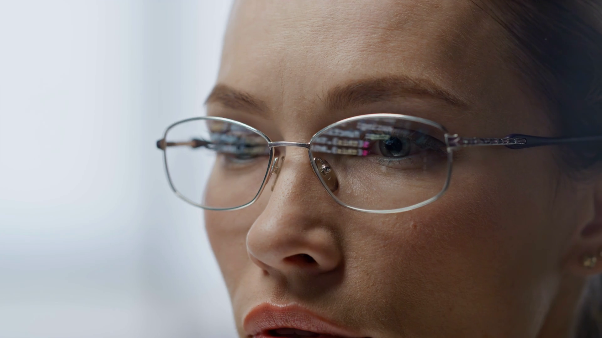 Data Code Reflecting Glasses Closeup Stock Footage SBV-347699528 ...