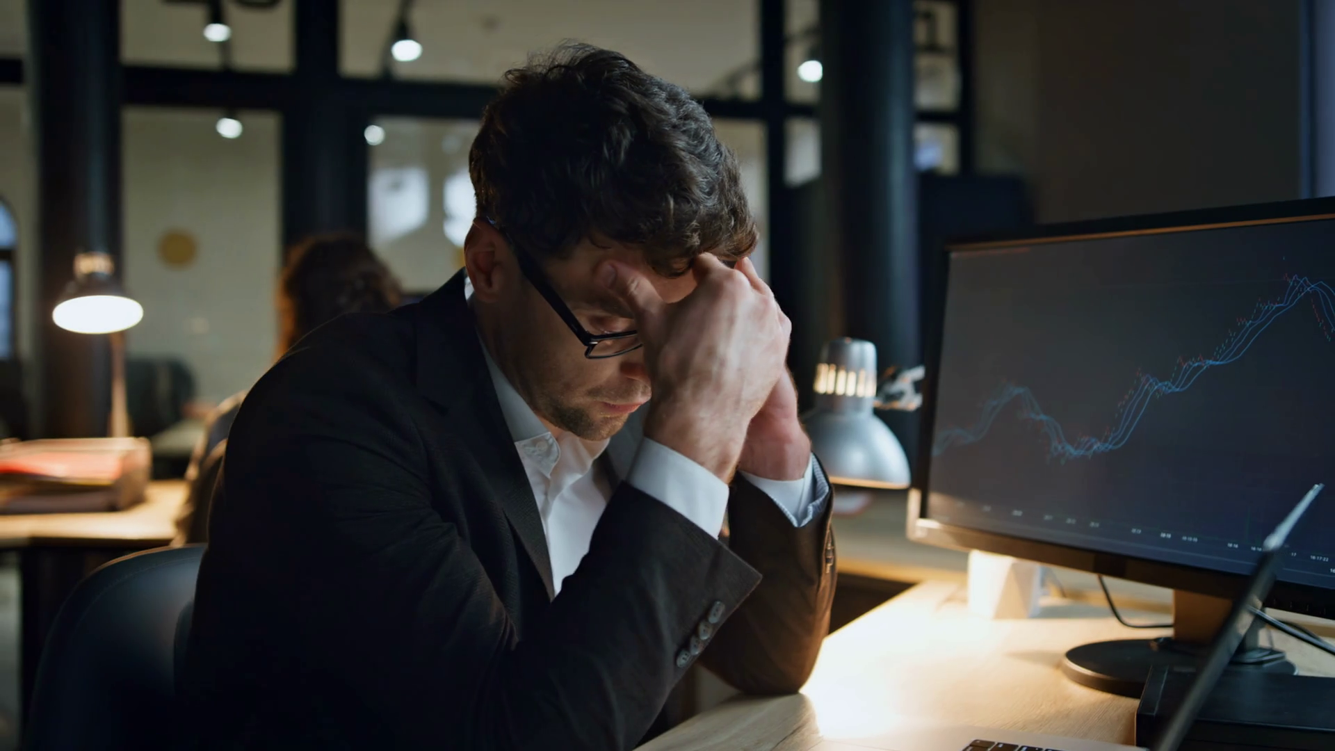 Upset Manager Speaking Cell Overwork In Stock Footage SBV-347699533 ...