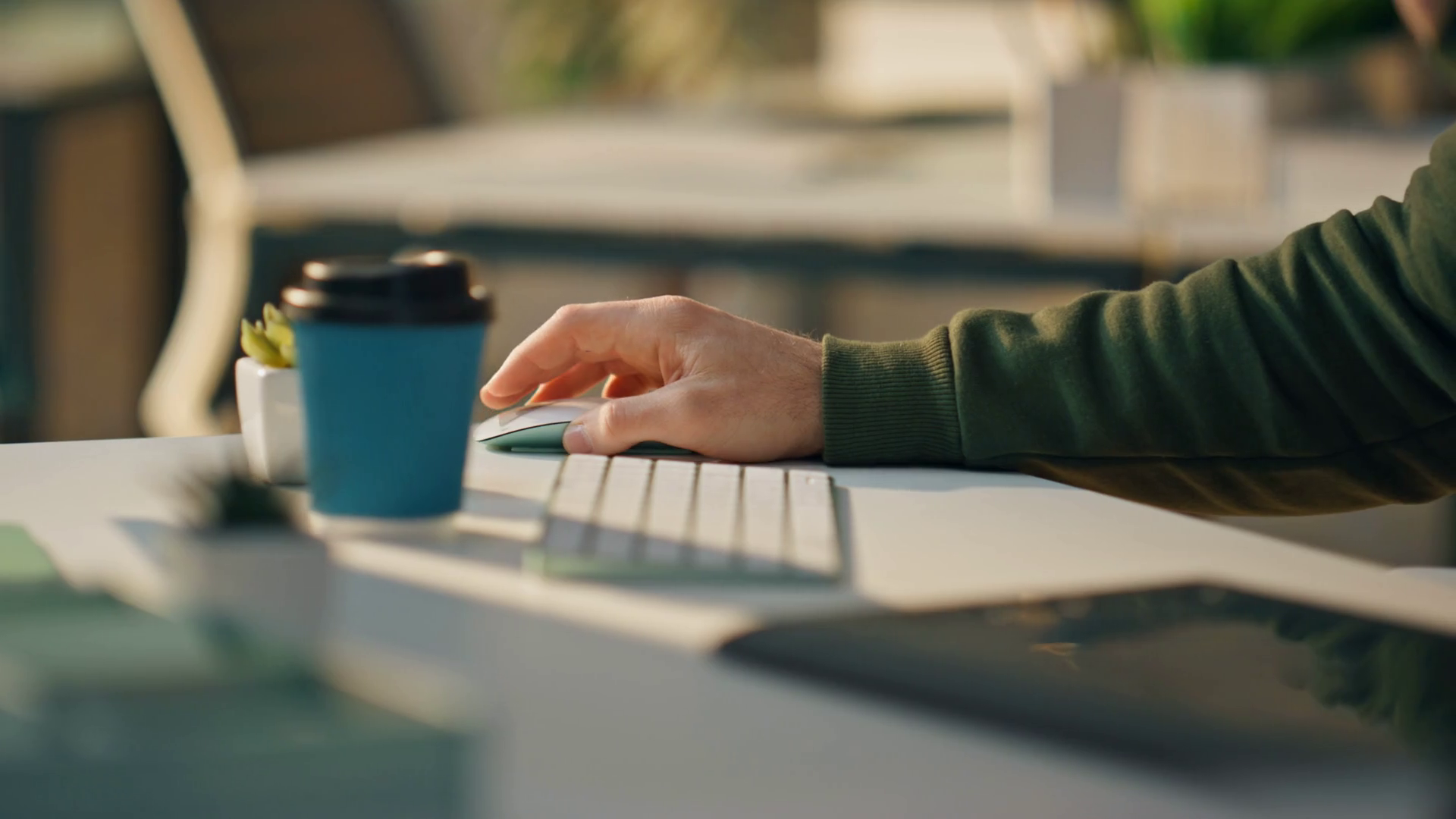 Man Hand Using Computer Mouse Surfing Stock Footage SBV-348429193 ...