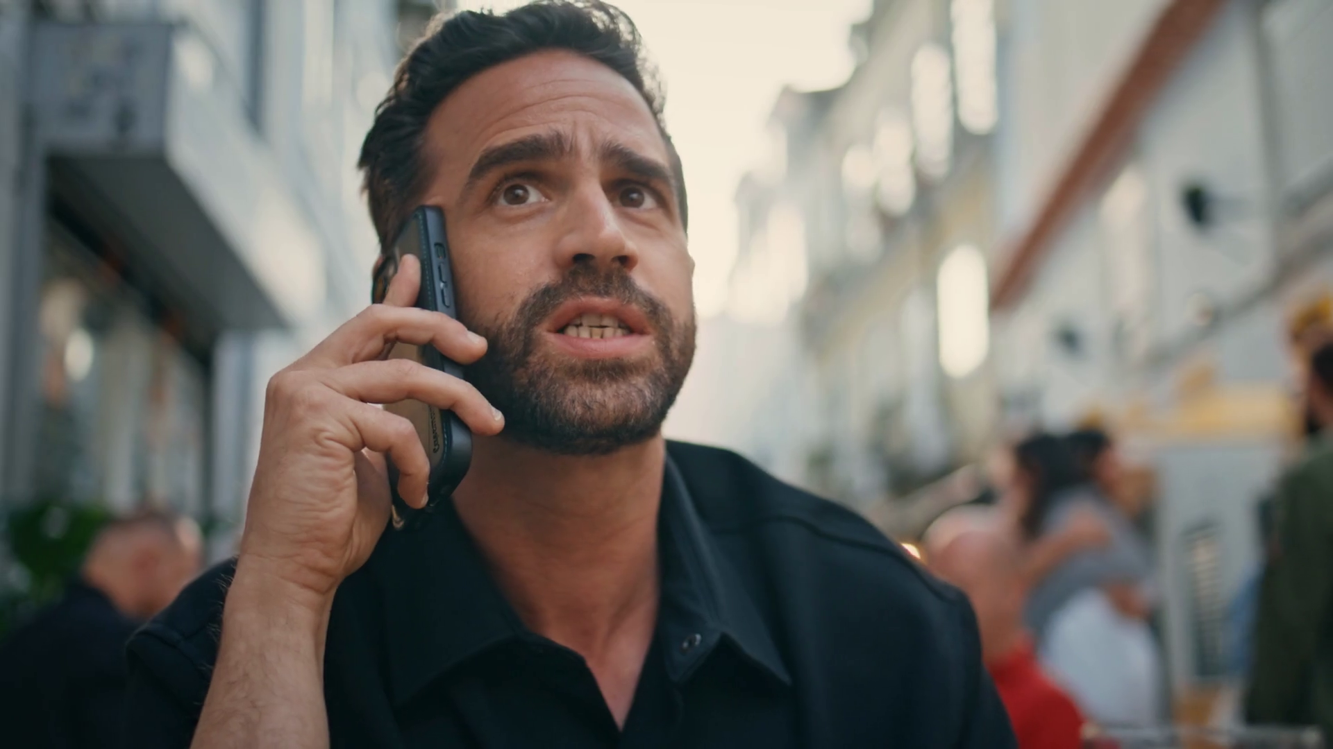 Furious Man Quarrelling Cellphone Call At Stock Footage SBV-348710231 ...