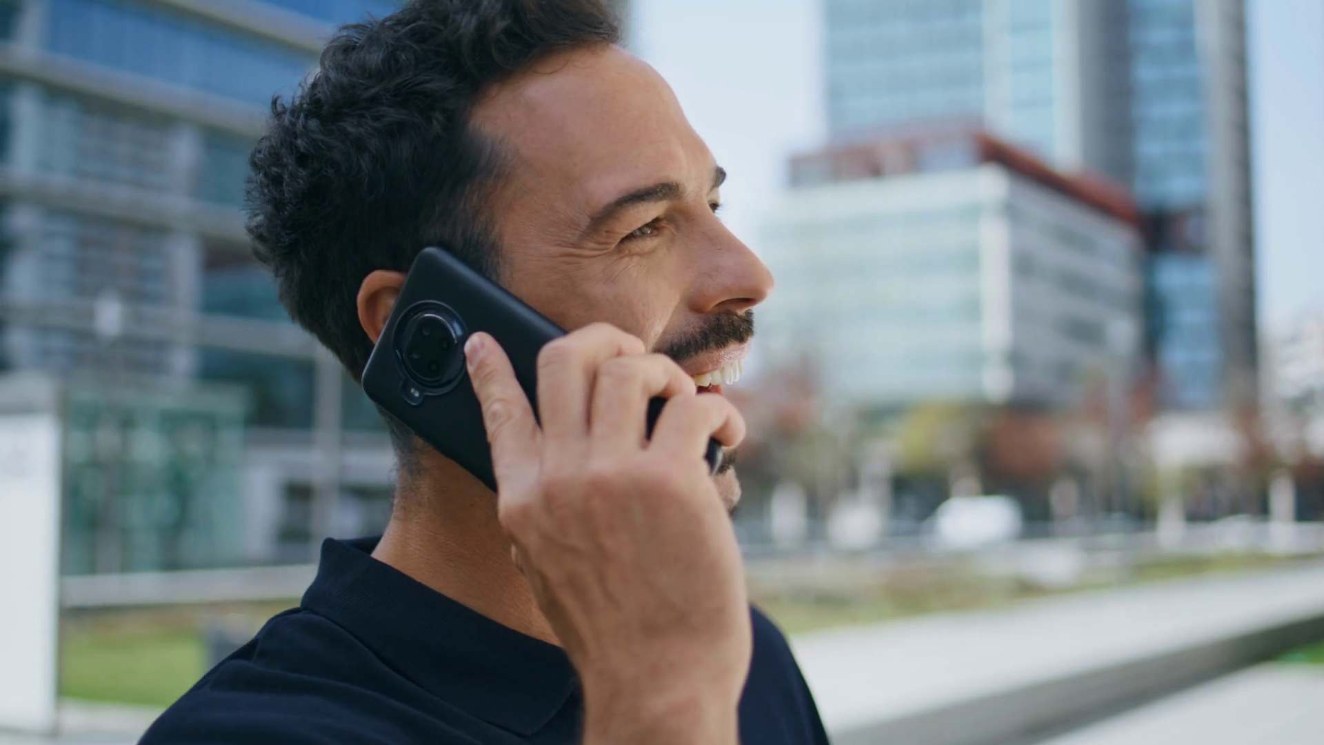 Young Businessman Calling Mobile Phone At Stock Footage SBV-348725763 ...