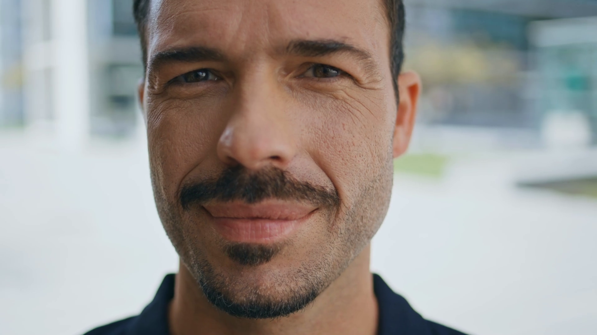 Portrait Of Happy Brunette Latin Man Looking Stock Footage SBV ...