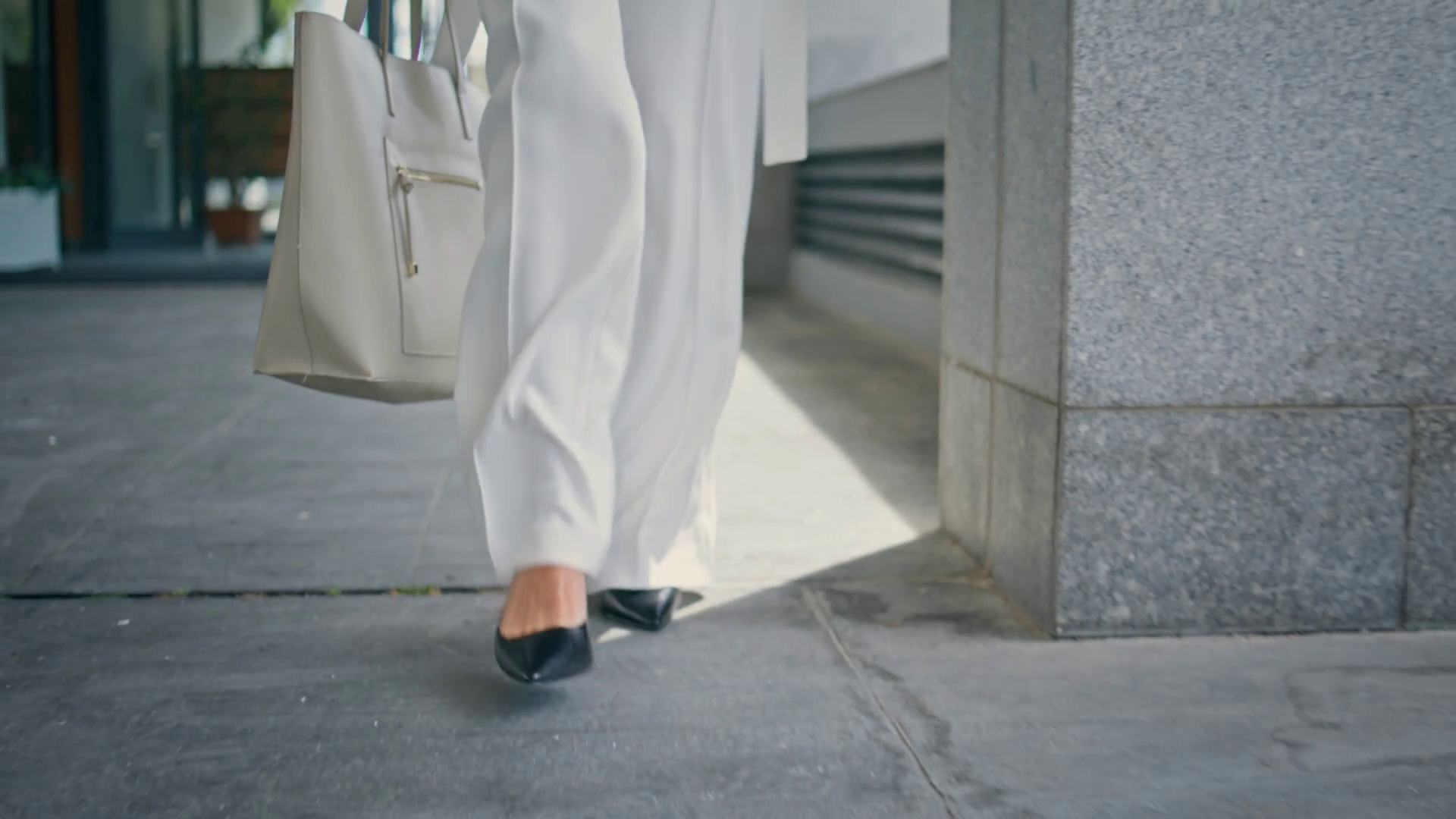 Stylish Ceo Calling Walking City Building In Stock Footage SBV ...