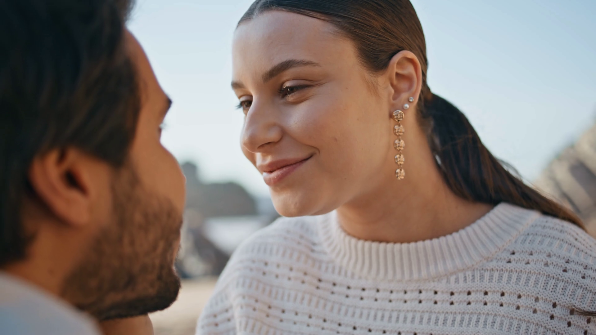 Portrait Of Loving Wife Looking At Husband Stock Footage SBV-348753591 - Storyblocks