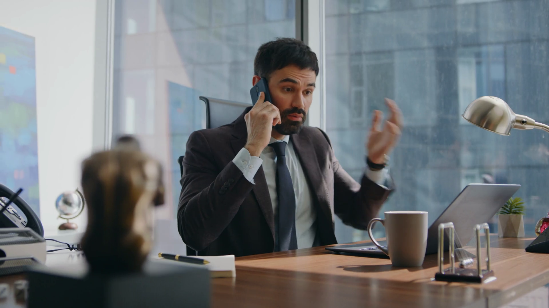 Dissatisfied Entrepreneur Speaking Stock Footage SBV-348761396 ...