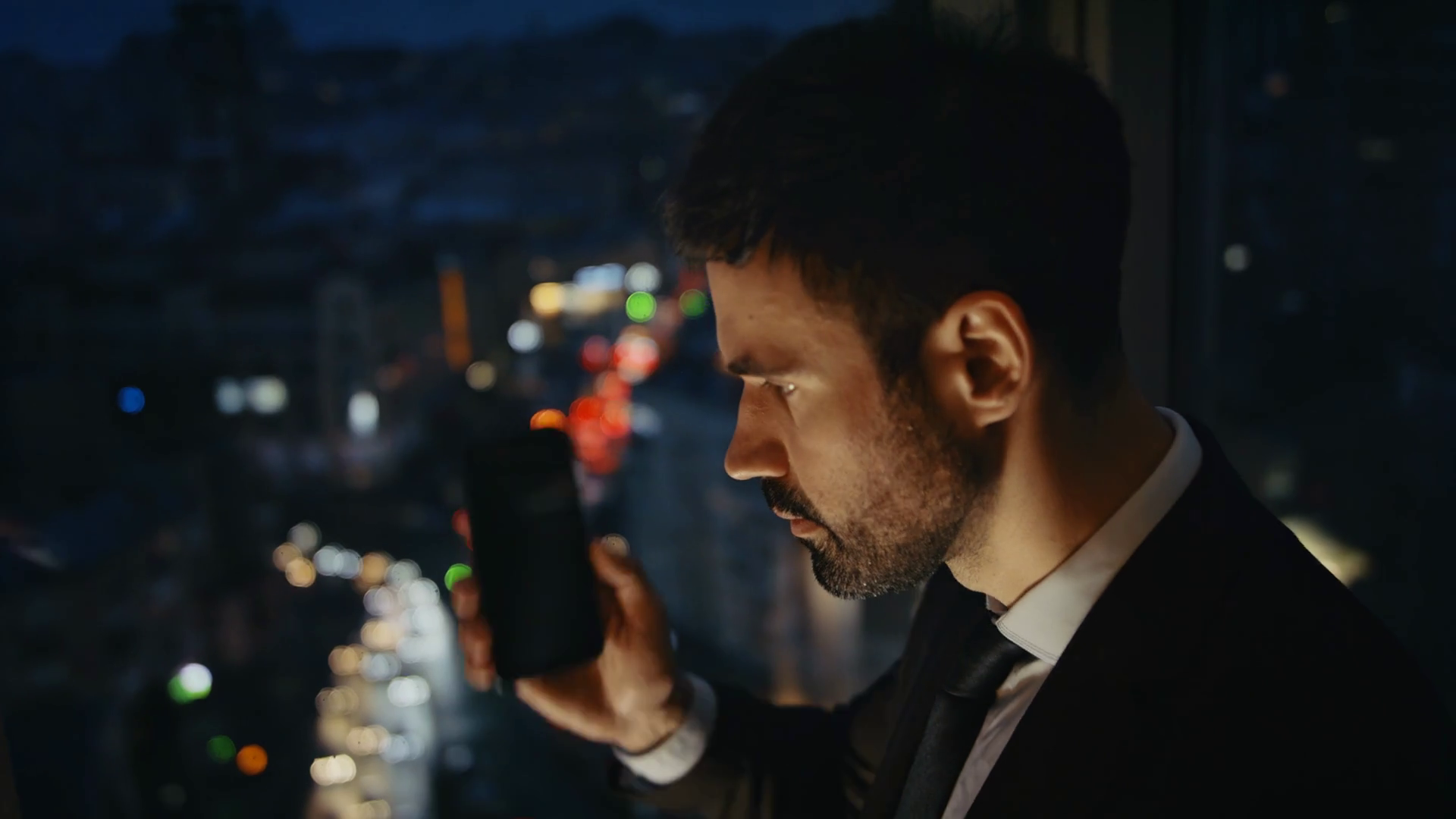 Frustrated Boss Answering Call Late Evening Stock Footage SBV-348761204 ...