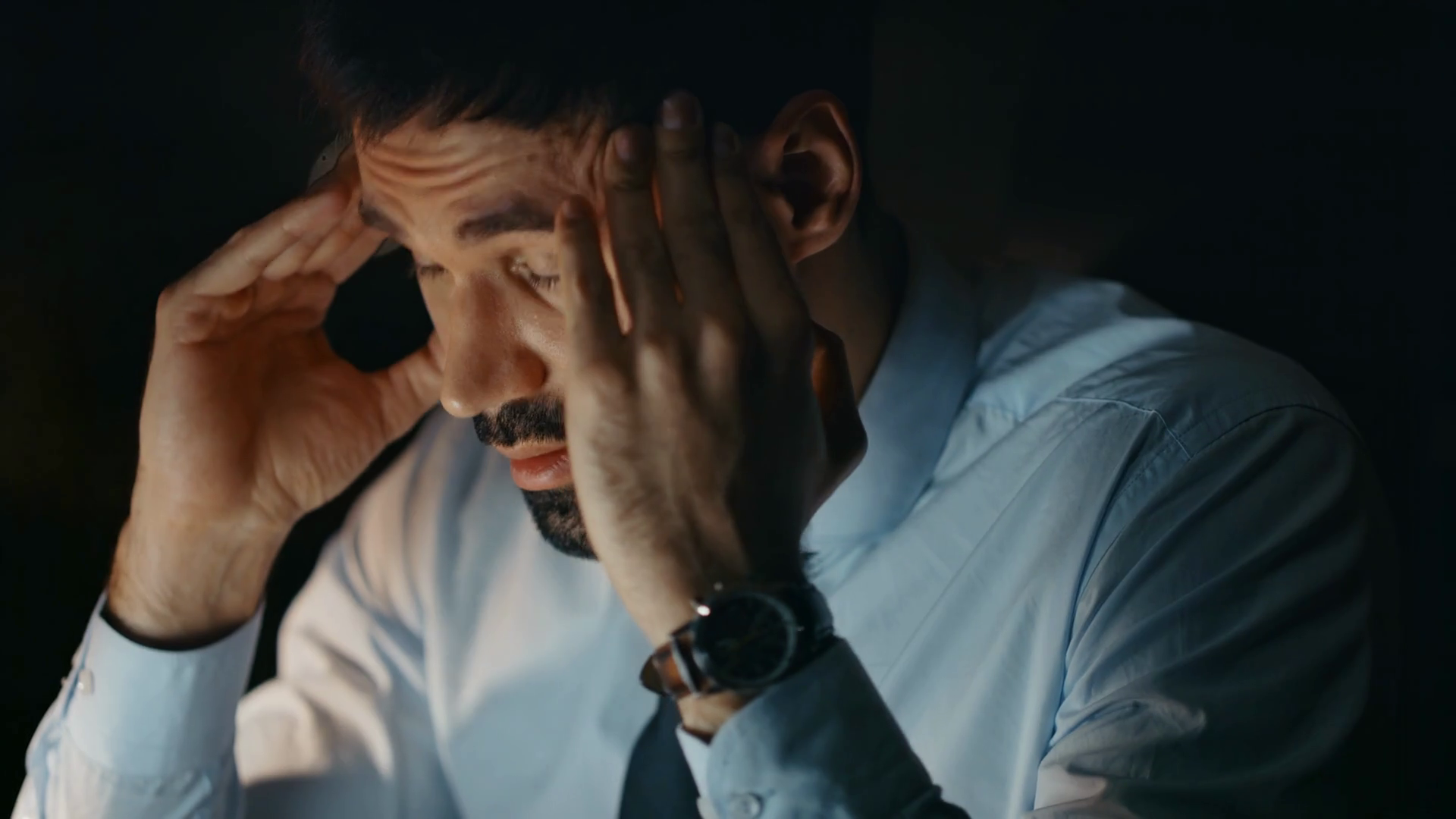 Desperate Business Man Sitting Office Stock Footage SBV-348760694 ...