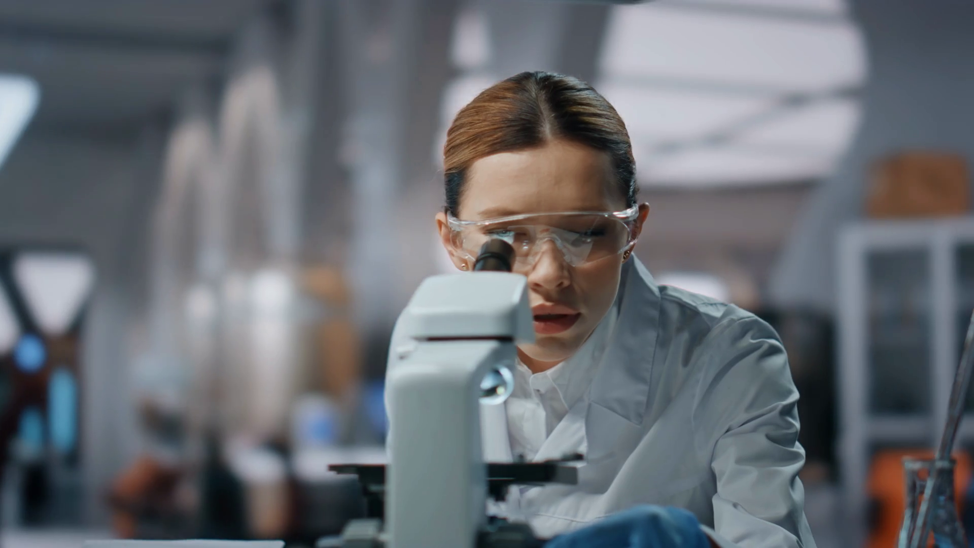 Upset Scientist Looking Test Tube Stock Footage SBV-348767462 - Storyblocks