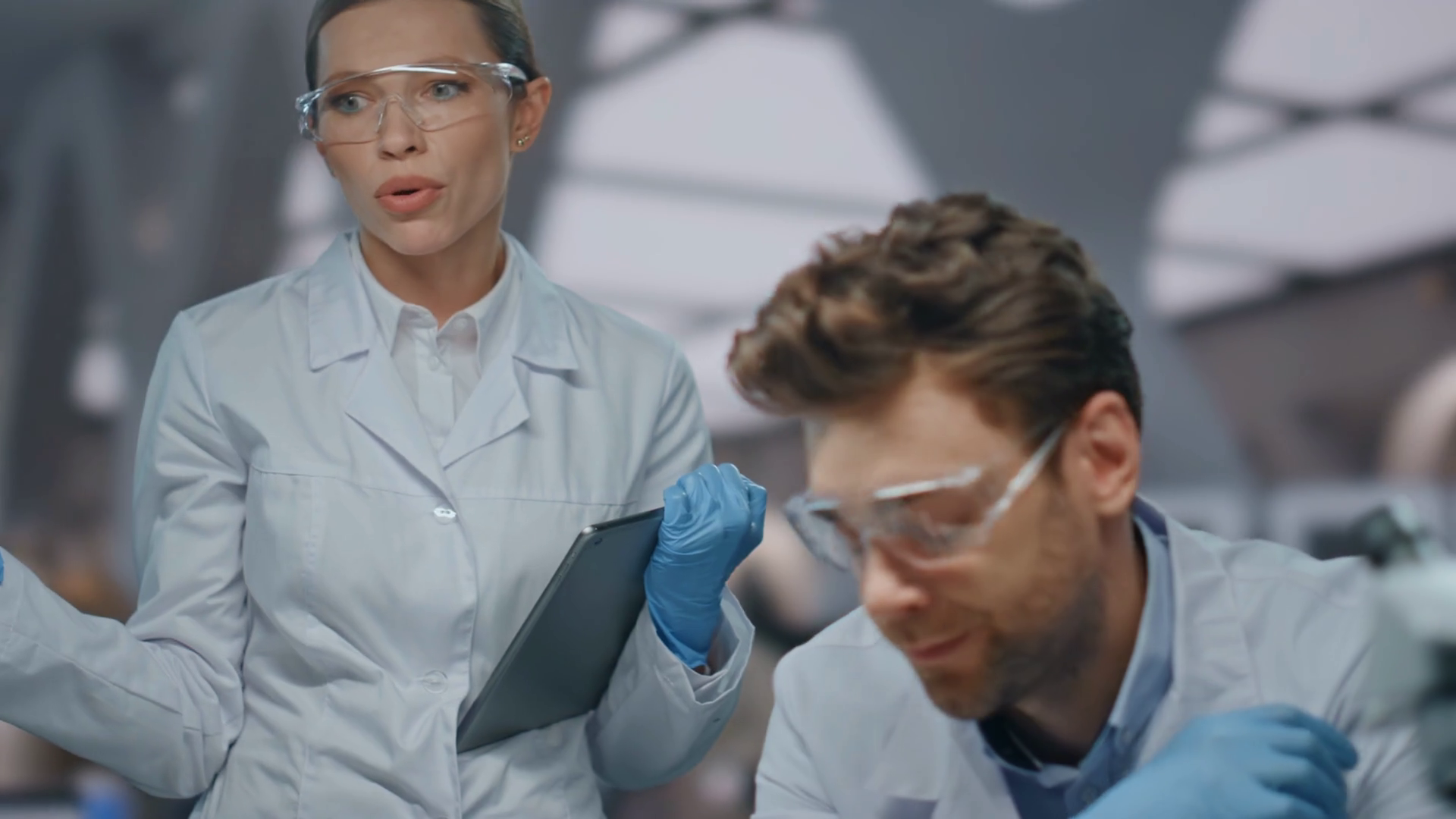 Sad Scientist Disappointed Research Failure Stock Footage SBV-348766513 ...