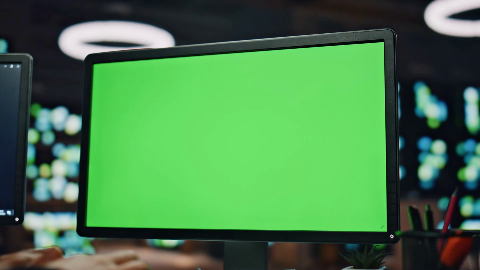 Man Coding Mockup Computer At Datacenter Stock Footage SBV-348895614 ...