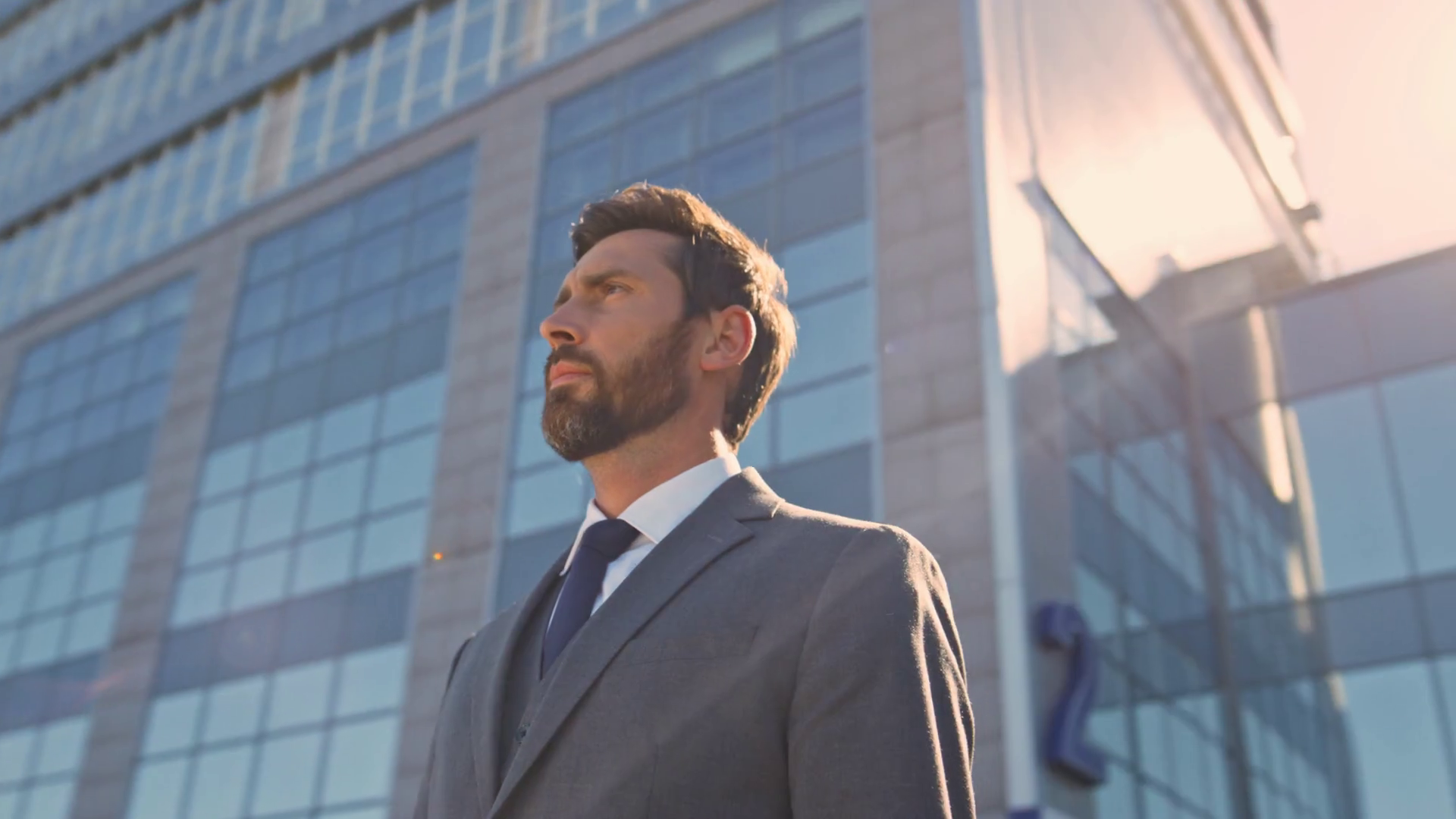 Ambitious Manager Standing At Sunlight Stock Footage SBV-348921690 ...