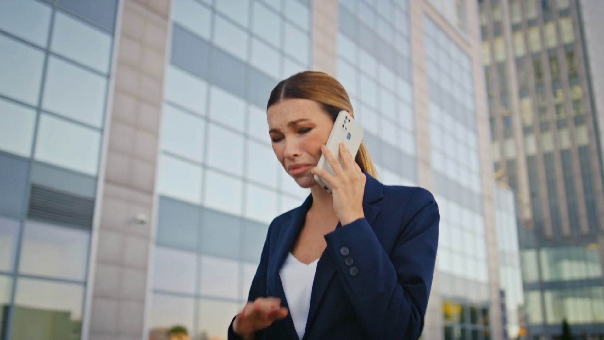 Irritated Woman Complaining At Smartphone Stock Footage SBV-348921285 ...