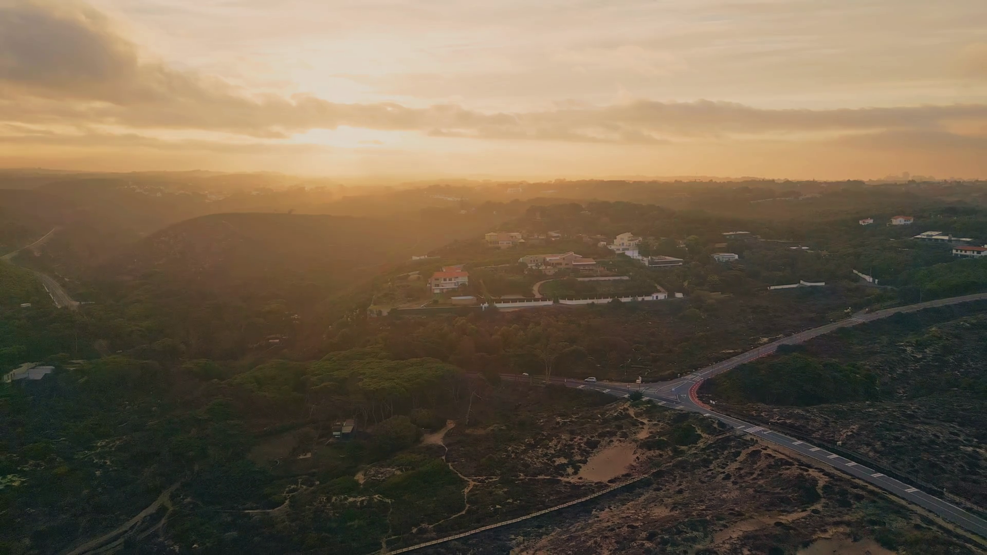 Amazing Summer Sunrise Aerial View Golden Stock Footage SBV-348872076 ...