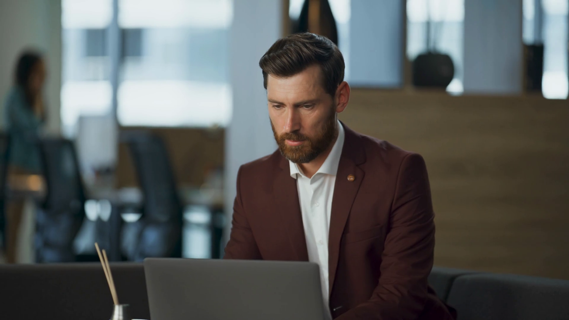 Executive Professional Drinking Coffee At Stock Footage SBV-348811760 ...