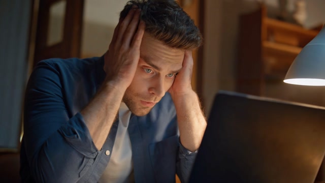 Sad People Computer Stock Footage: Royalty-Free Video Clips - Storyblocks