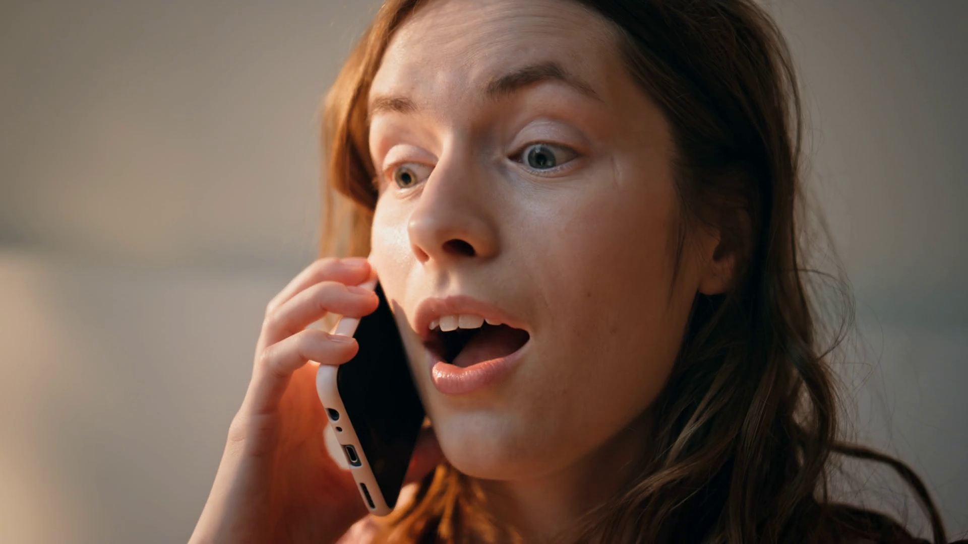 Stressed Girl Talking Cell In Sunlight Stock Footage SBV-348898983 ...