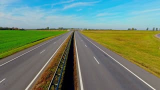 Straight Road Top View