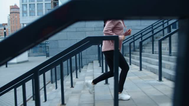 Running Stairs Stock Footage: Royalty-Free Video Clips - Storyblocks