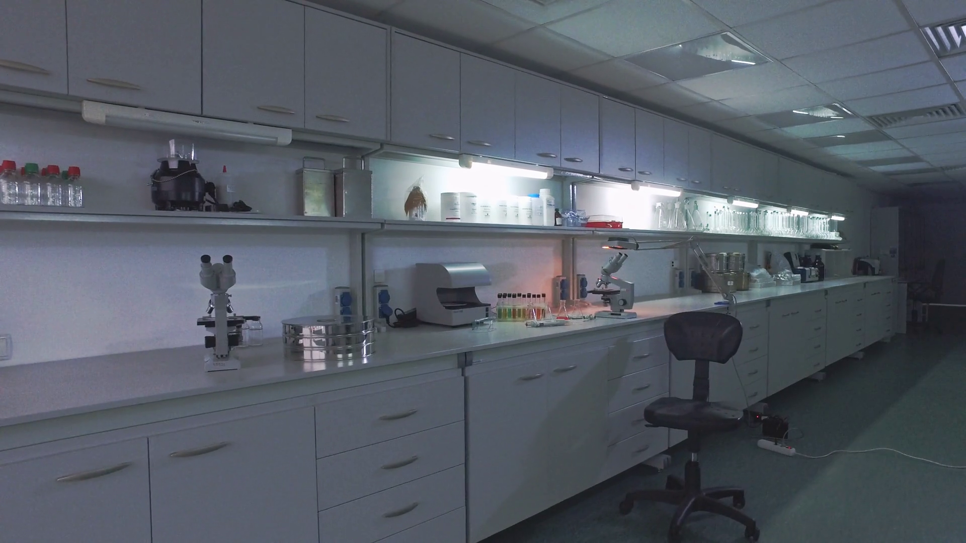 Biotechnology Laboratory Table Medical Stock Footage SBV-314763960 ...