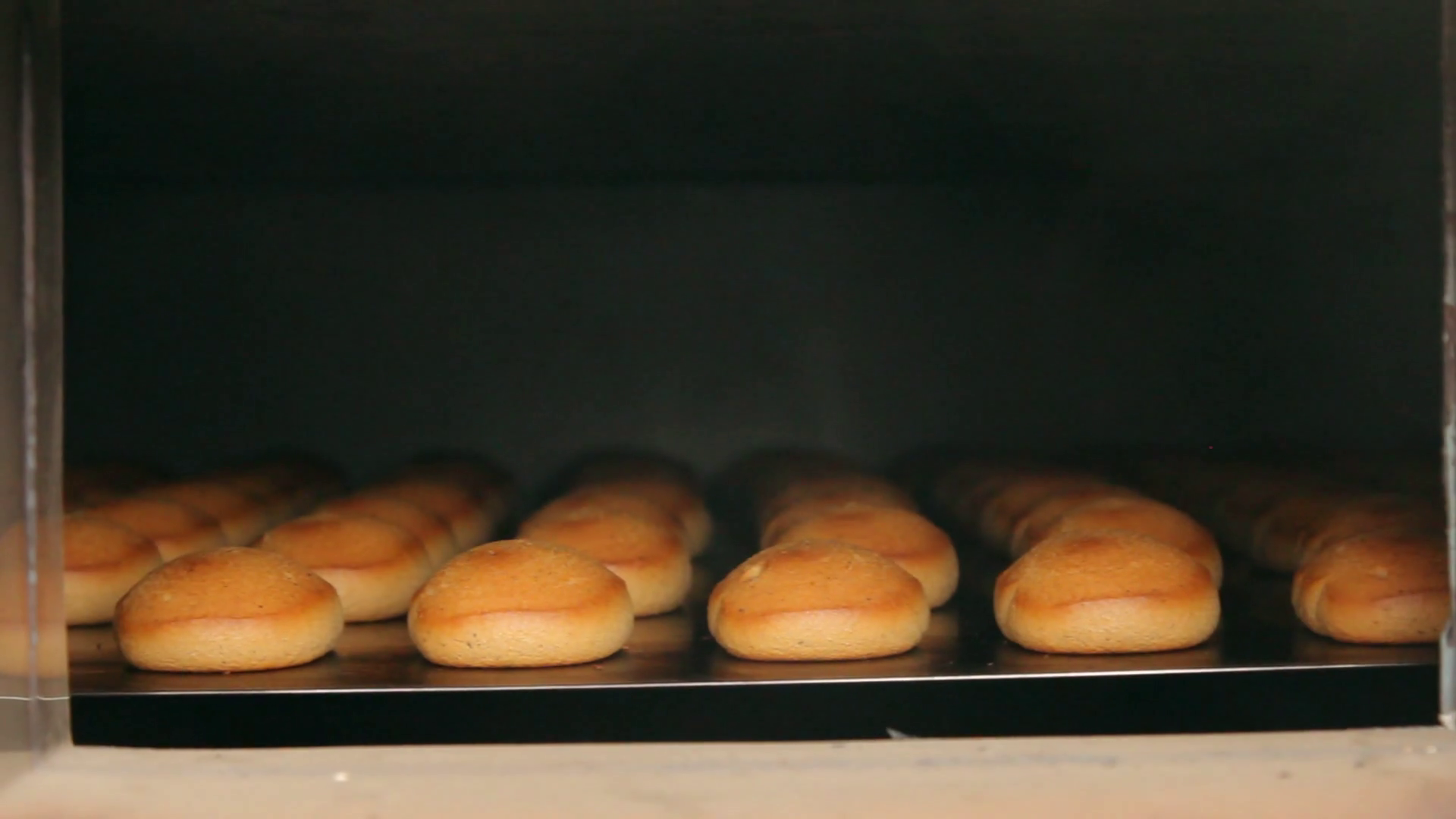 Bun Bread Production Line Roll Bakery Stock Footage SBV-316447964 ...
